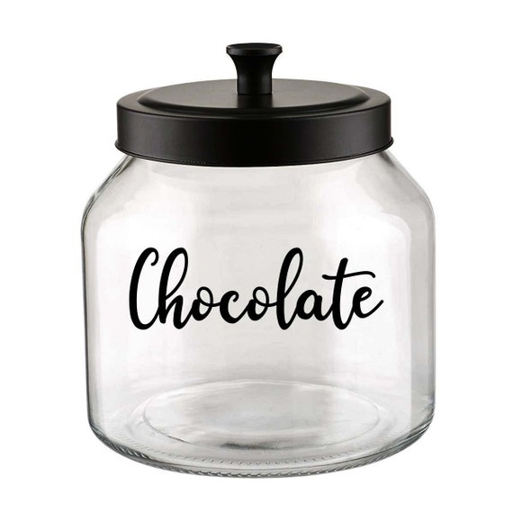 Chocolate Jar Label / Sweets Chocolate Jar Decal / Home | Etsy