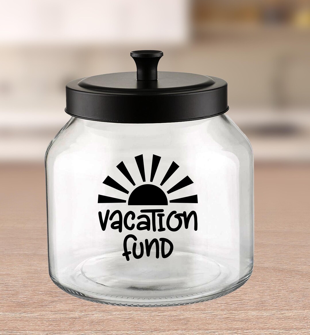 Money Label Decal / Money Vacation Fund Coins Label / Home Organization ...
