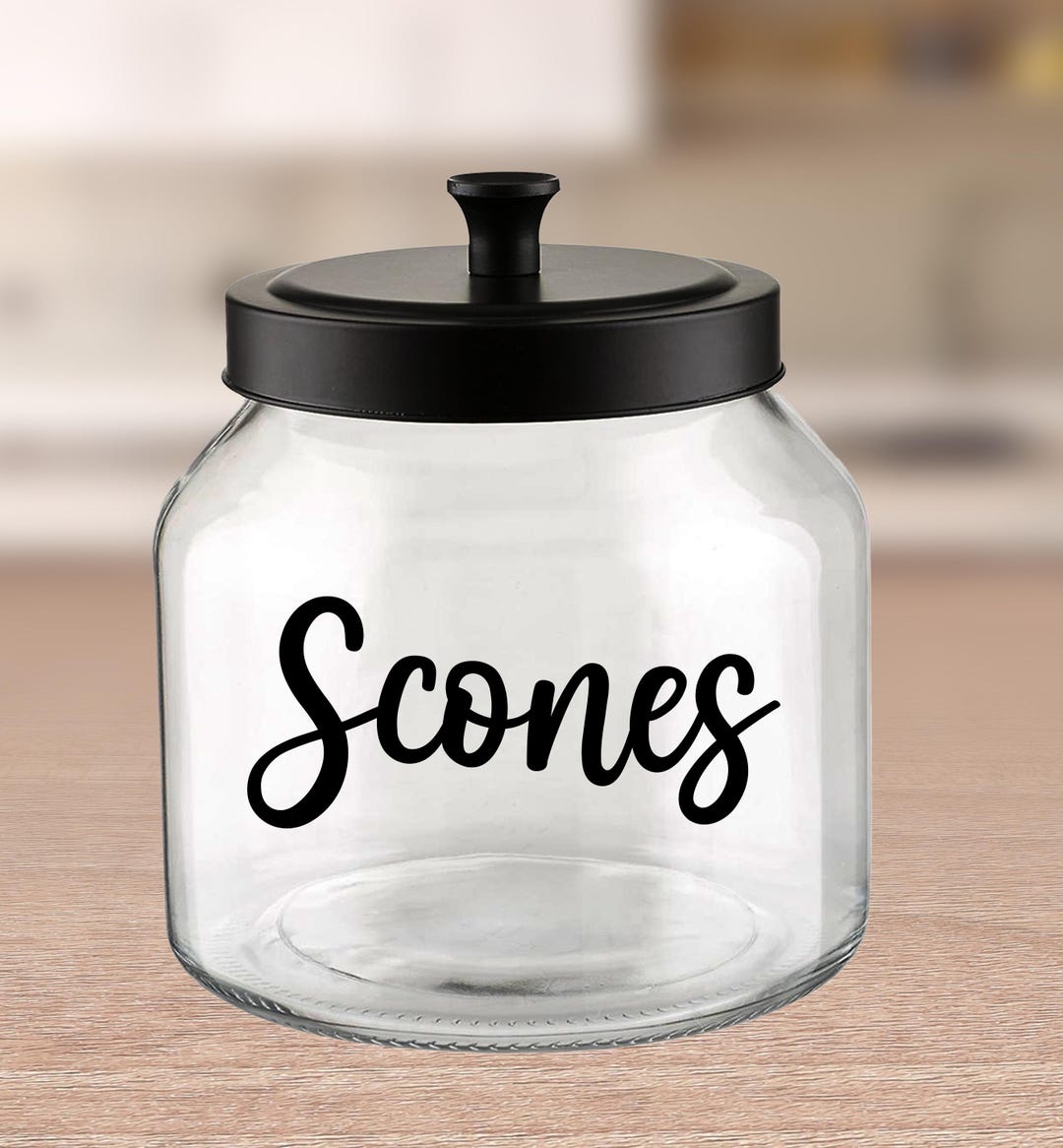 Coffee Scones Jar Label / Baked Goods Scone Jar Decal / Home ...