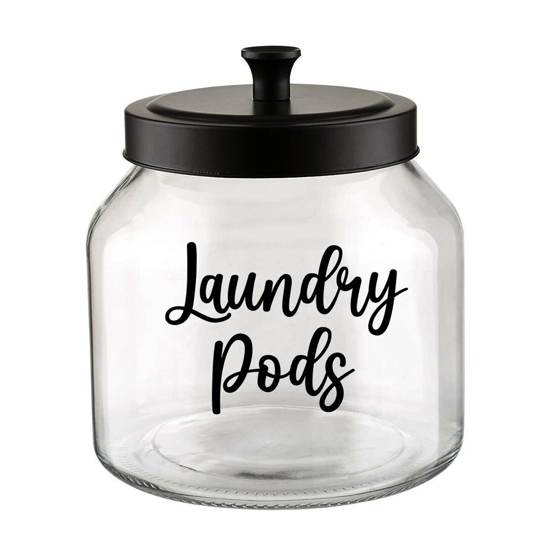 Laundry Pods Label Decal / Laundry Room Decor, Laundry Detergent Label ...
