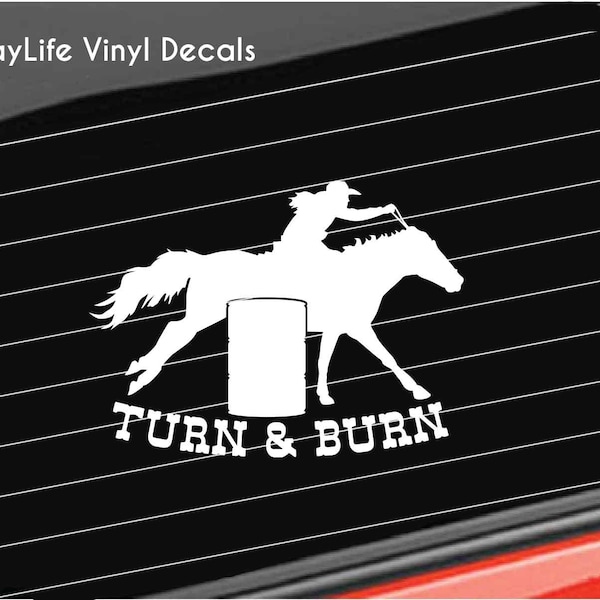 Barrel Racing Car Decals - Etsy