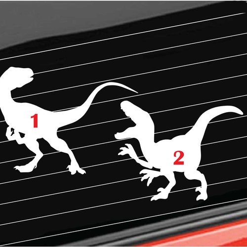 VELOCIRAPTOR DINOSAUR Logo Vinyl Decal Sticker Laptop Window - Etsy