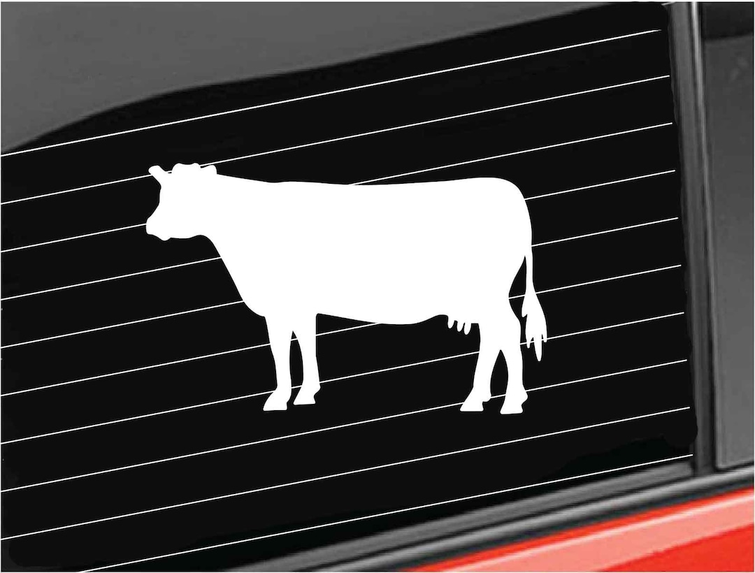 Farm Milk Cow Vinyl Decal, Dairy Farm Cow Decal, Farm Cow Car/truck ...
