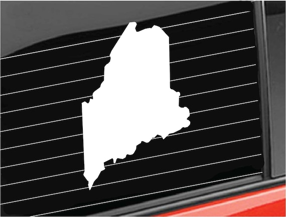 Maine State Vinyl Decal Maine Vinyl Decal | Etsy