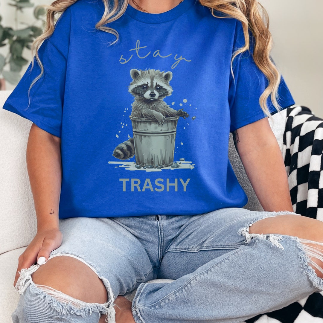 Funny Meme Exhausted Raccoon Line Art Shirt, Funny Shirt, Sarcastic ...