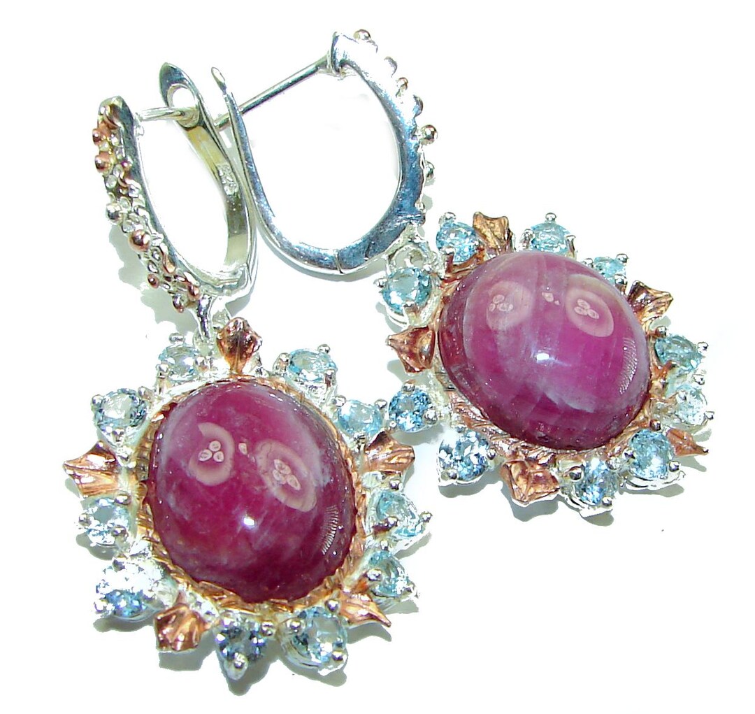 Scarlet Starlight Authentic Star Ruby .925 Sterling Silver Handcrafted ...