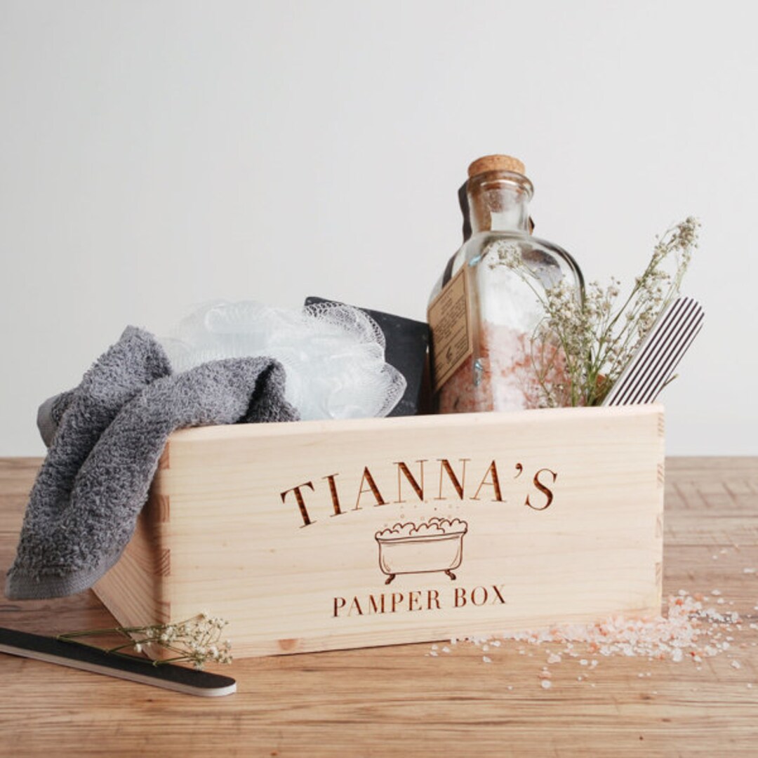 Personalised Pamper Box - Personalised Storage - Bespoke Box - Home ...