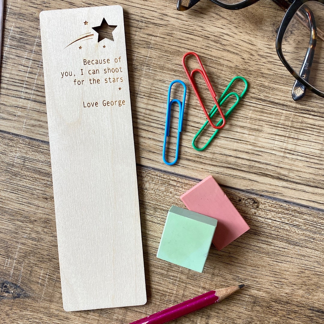 Personalised Shoot for the Stars Bookmark - Etsy