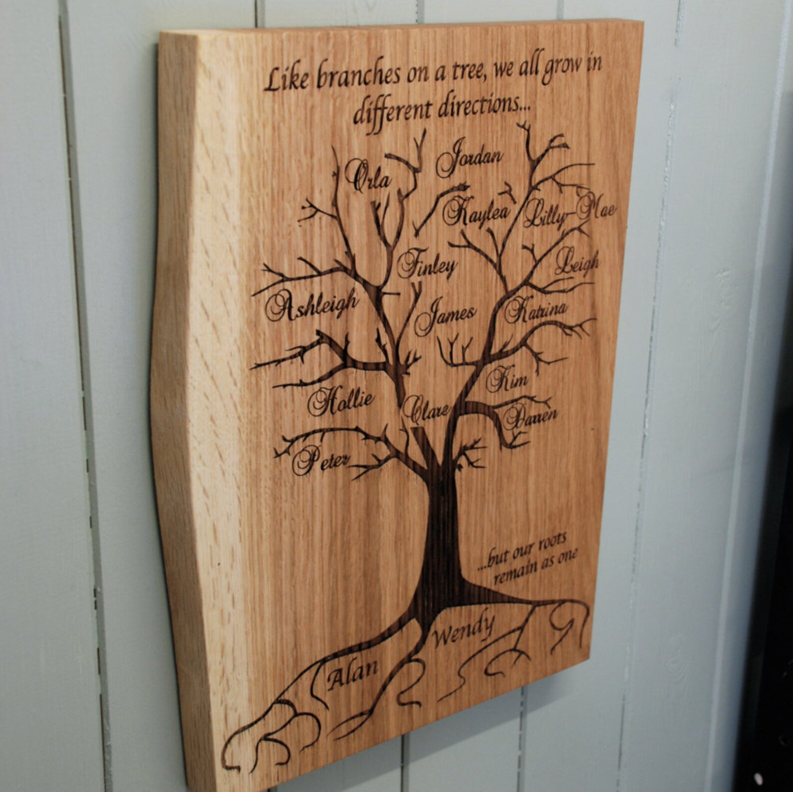 Oak Family Tree - Personalised Family Tree - Family Tree Art - Family ...