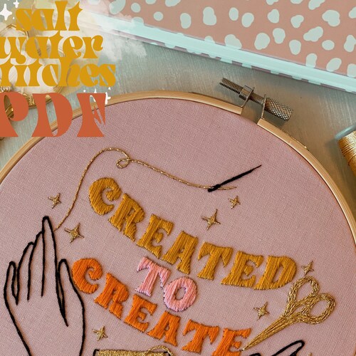 Created to Create Digital PDF & Stitch Guide - Etsy UK