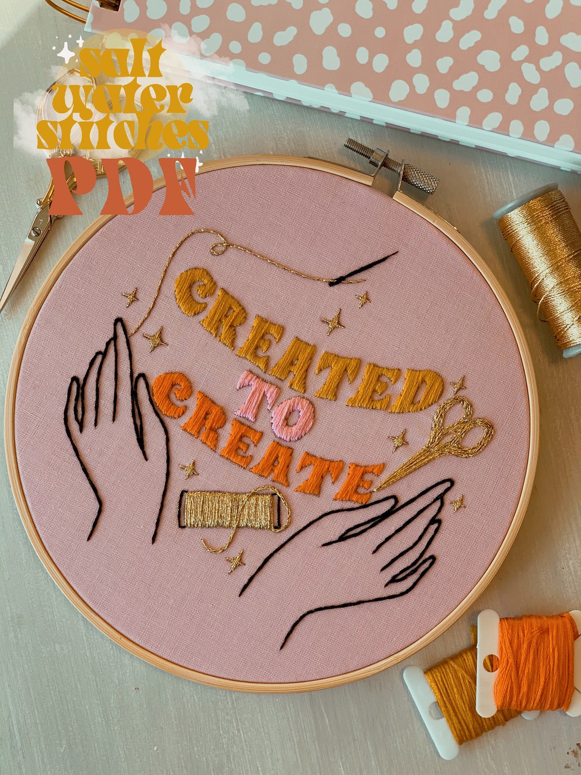 Created to Create Digital PDF & Stitch Guide - Etsy UK