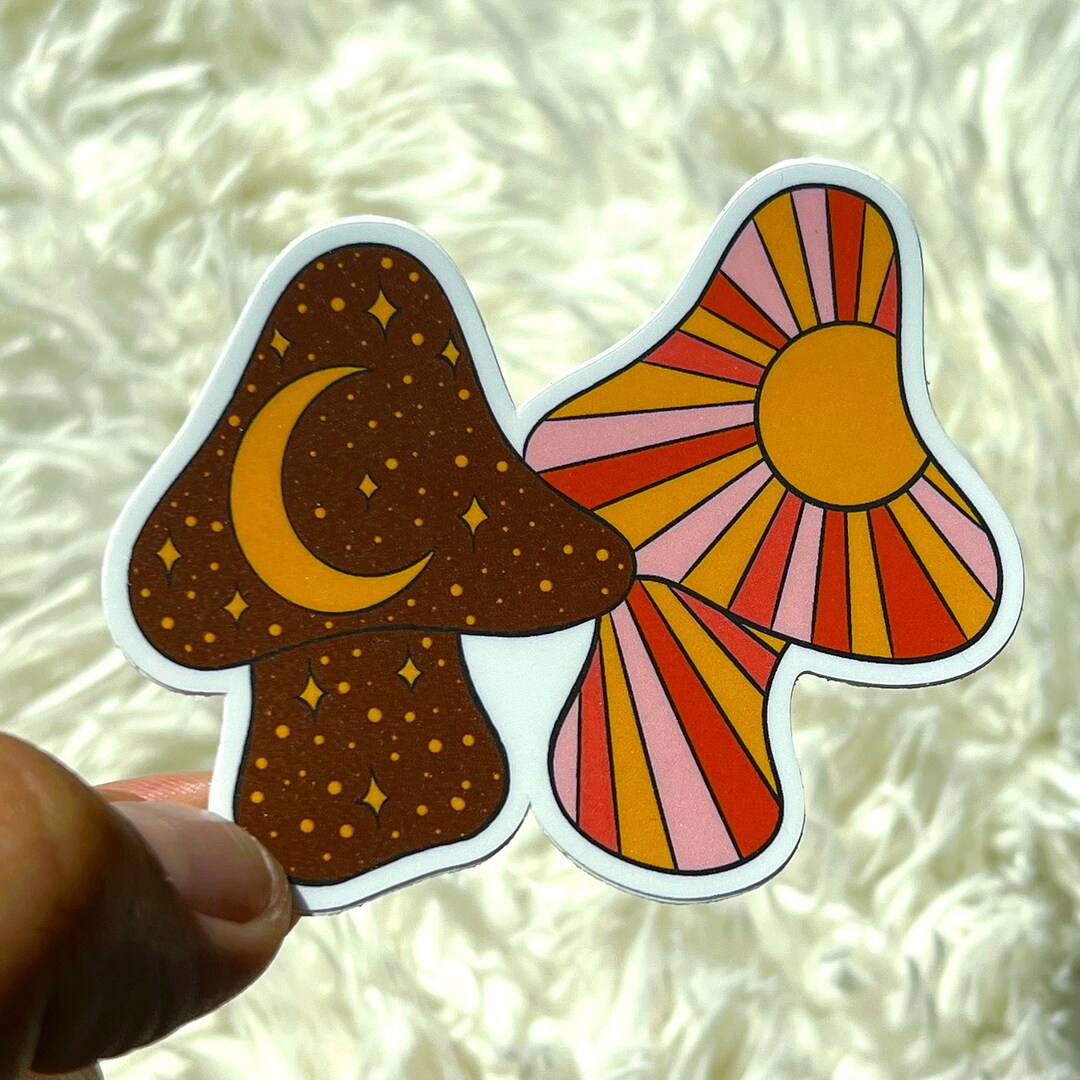 Groovy Shroomy Mushroom Sticker - Etsy
