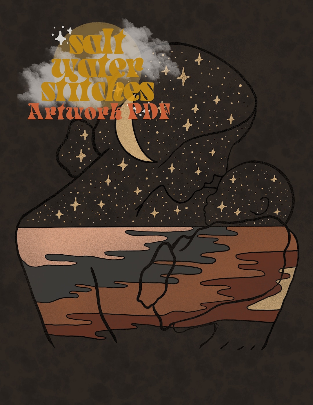 Moon River - DIGITAL PDF ARTWORK - Etsy