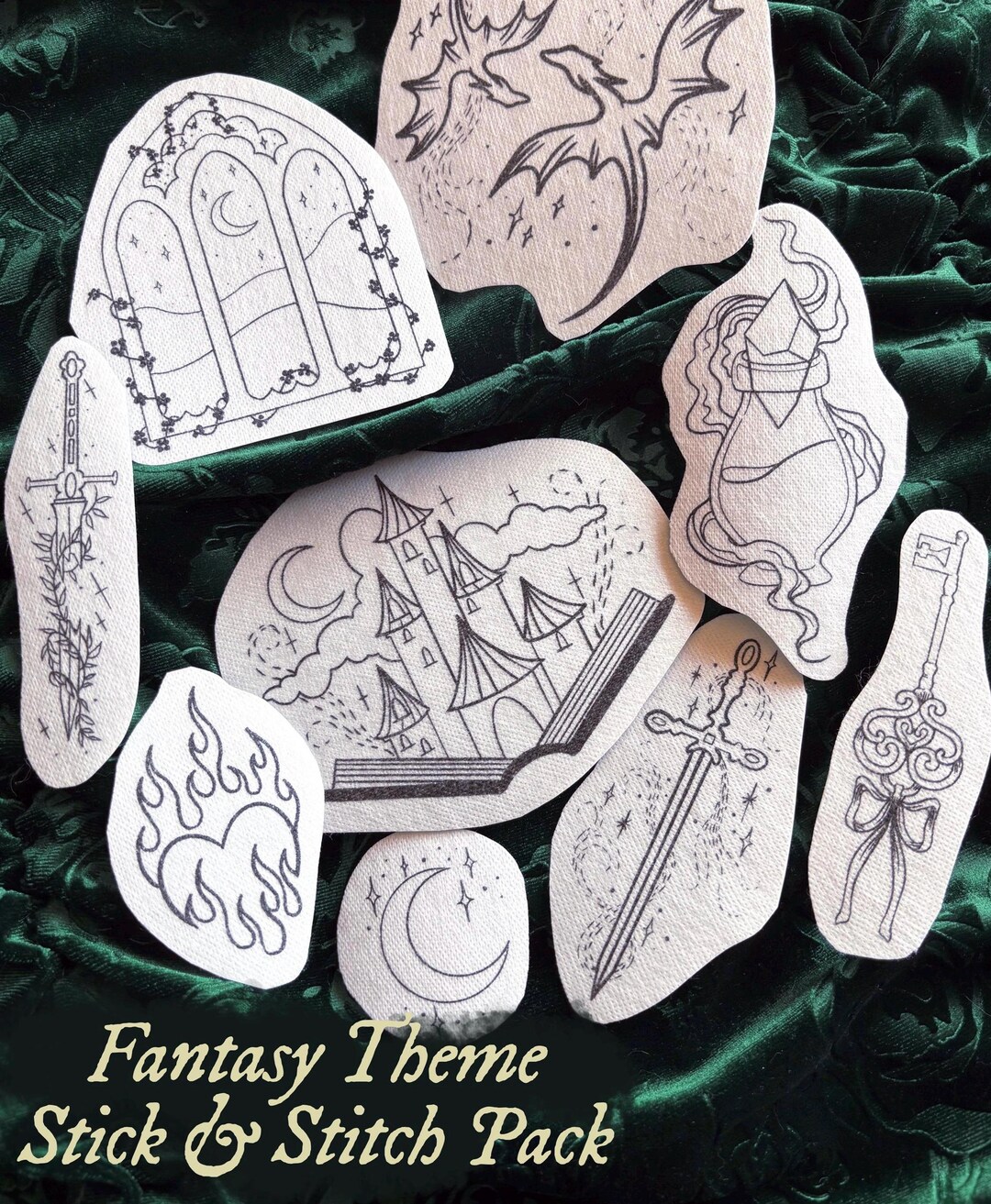 Fantasy - Stick & Stitch Pack - Etsy