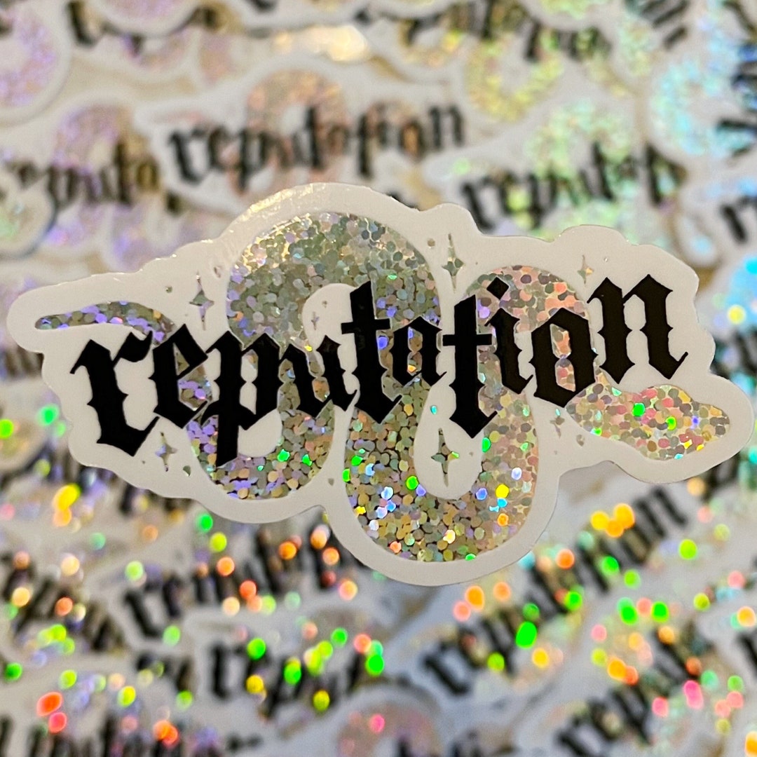 Reputation Glitter Snake Sticker - Etsy