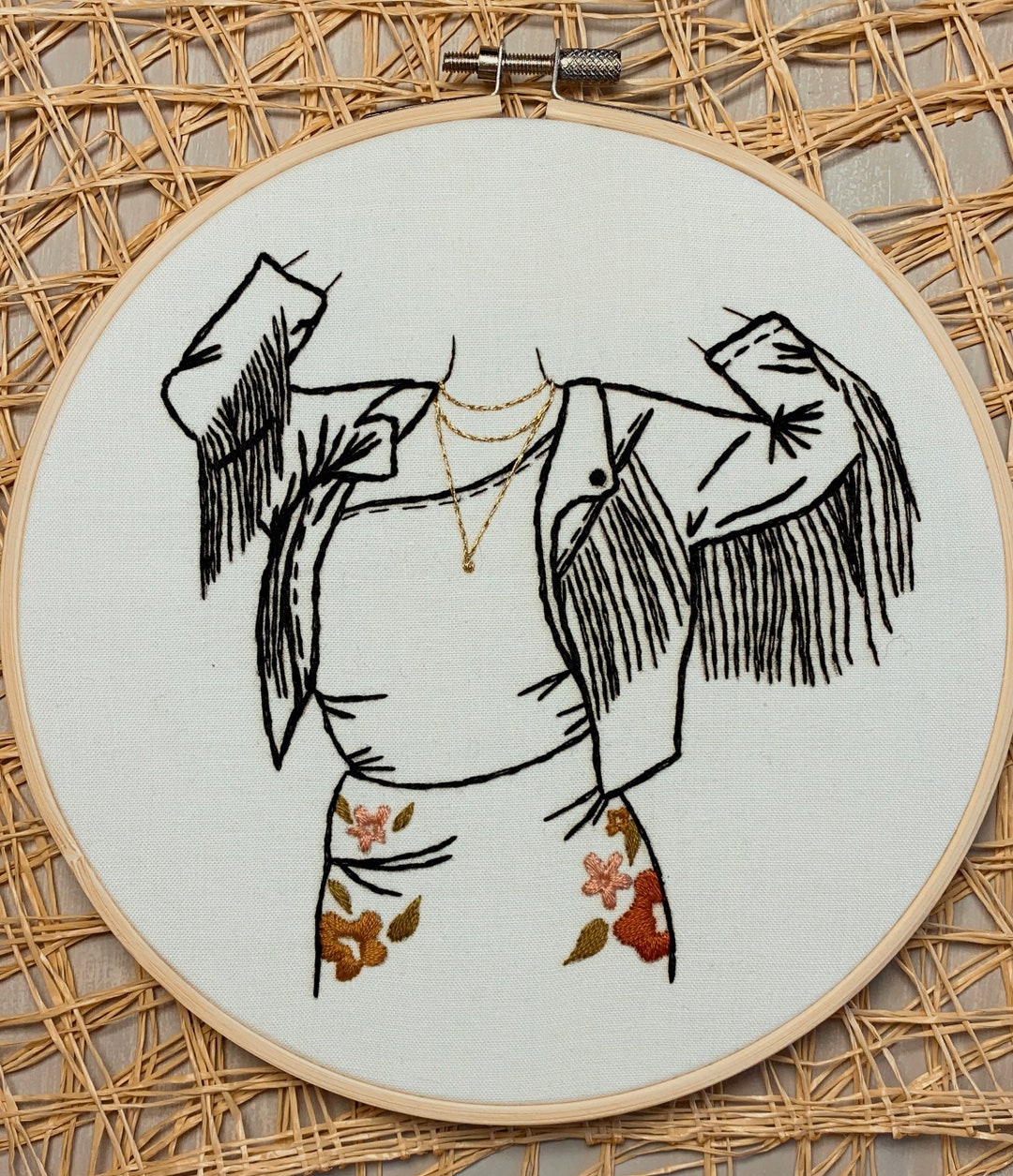 Jolene - Original Completed Hoop - Etsy