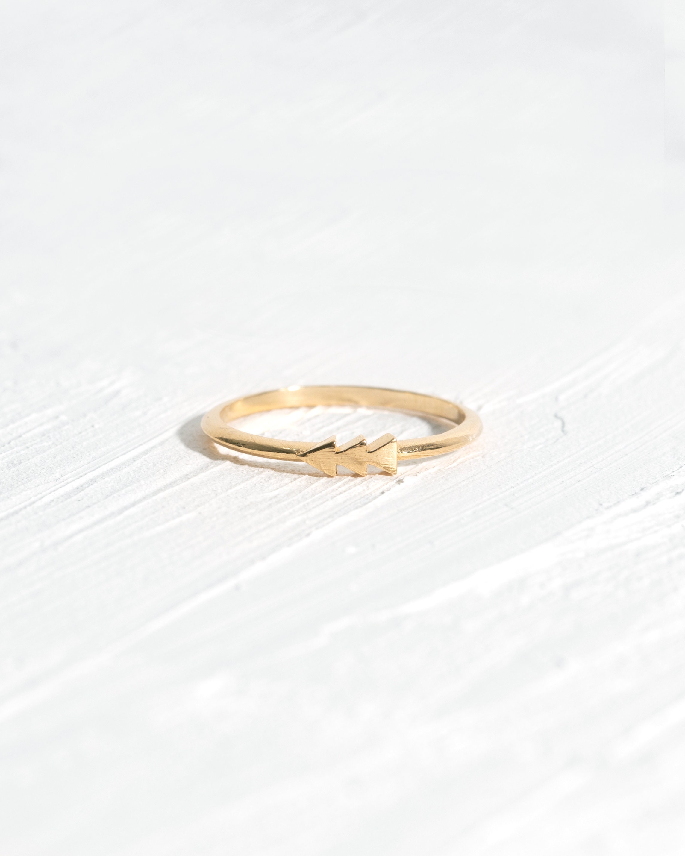 Triple Arrow Stacking Ring - Etsy