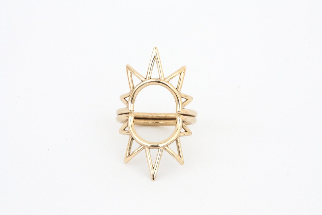 Double Sun Ring - Etsy