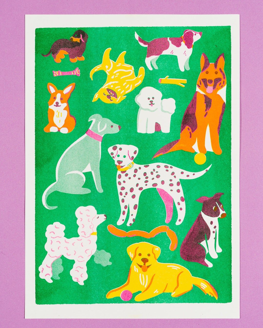 Dog Print - Etsy