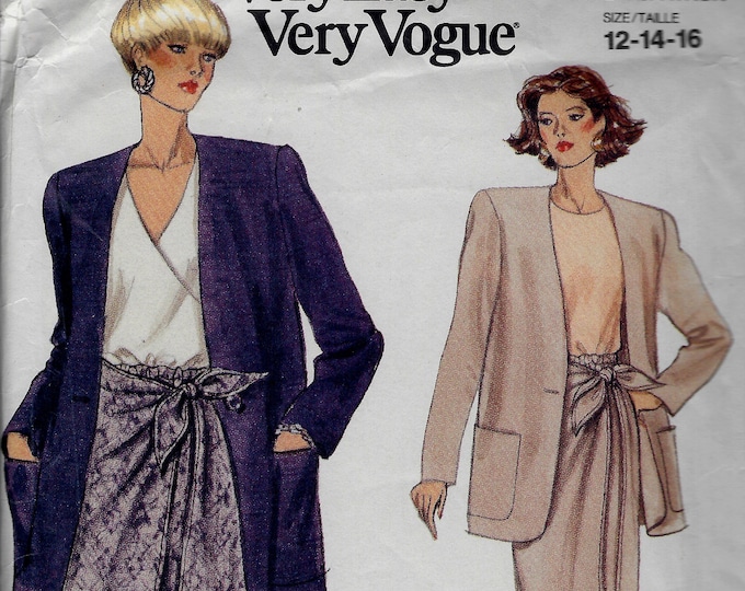 Wrap Skirt Set - Vogue 8788 - Uncut Pattern - Etsy