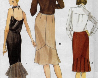 Fishtail Skirts - Vogue 8003 - Uncut Sewing Pattern - Etsy