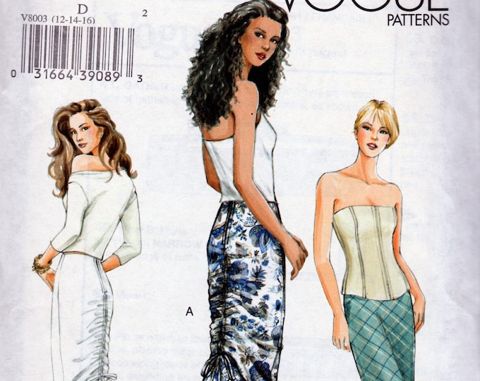 Fishtail Skirts - Vogue 8003 - Uncut Sewing Pattern - Etsy
