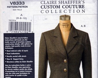 V8333 Vogue 8333 SEWING PATTERN Semi-fitted Lined Jacket Claire ...