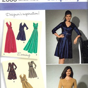 Day or Evening Dresses - Simplicity 2338 - Uncut Pattern - Etsy