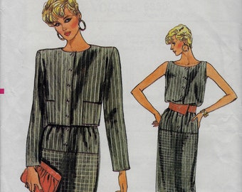 1970's Vogue Sewing Pattern No. 8869 Fit and Flare Sleeveless Dress ...