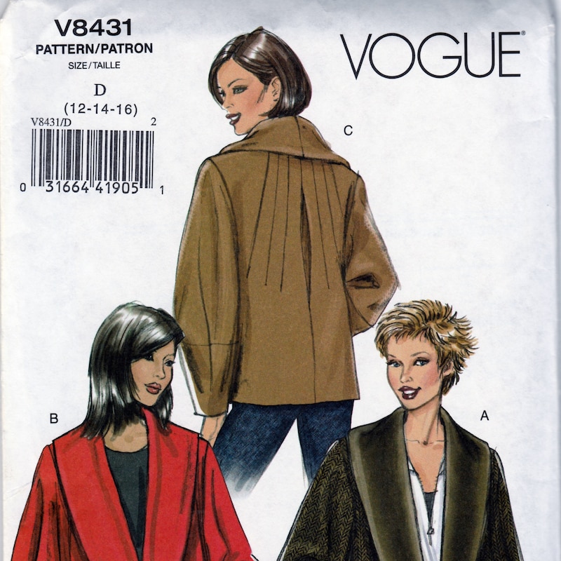 Vogue Jacket Pattern - Etsy