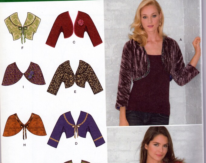 Boleros & Capelets - Simplicity 3921 - Uncut Pattern - Etsy