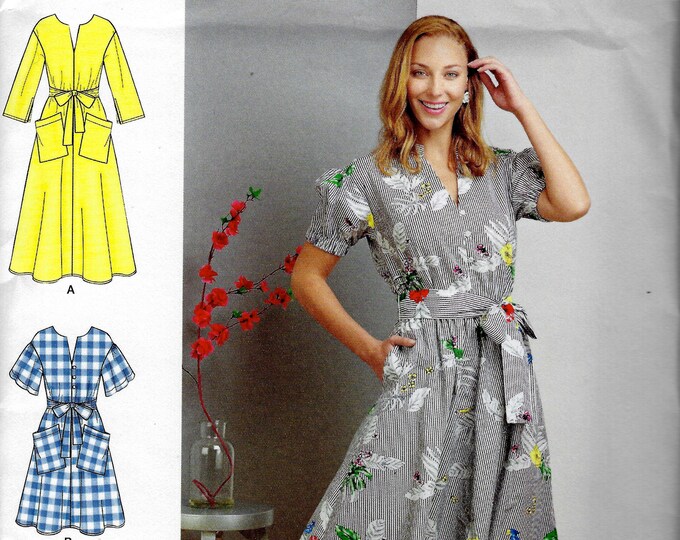 Dress & Belt - Simplicity 8833 - Uncut Pattern - Etsy