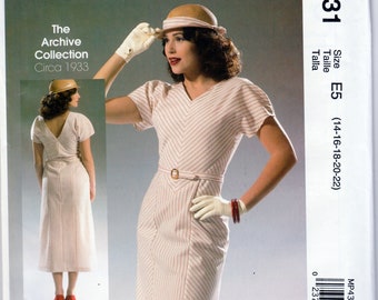 Dress & Belt Simplicity 8833 Uncut Pattern - Etsy