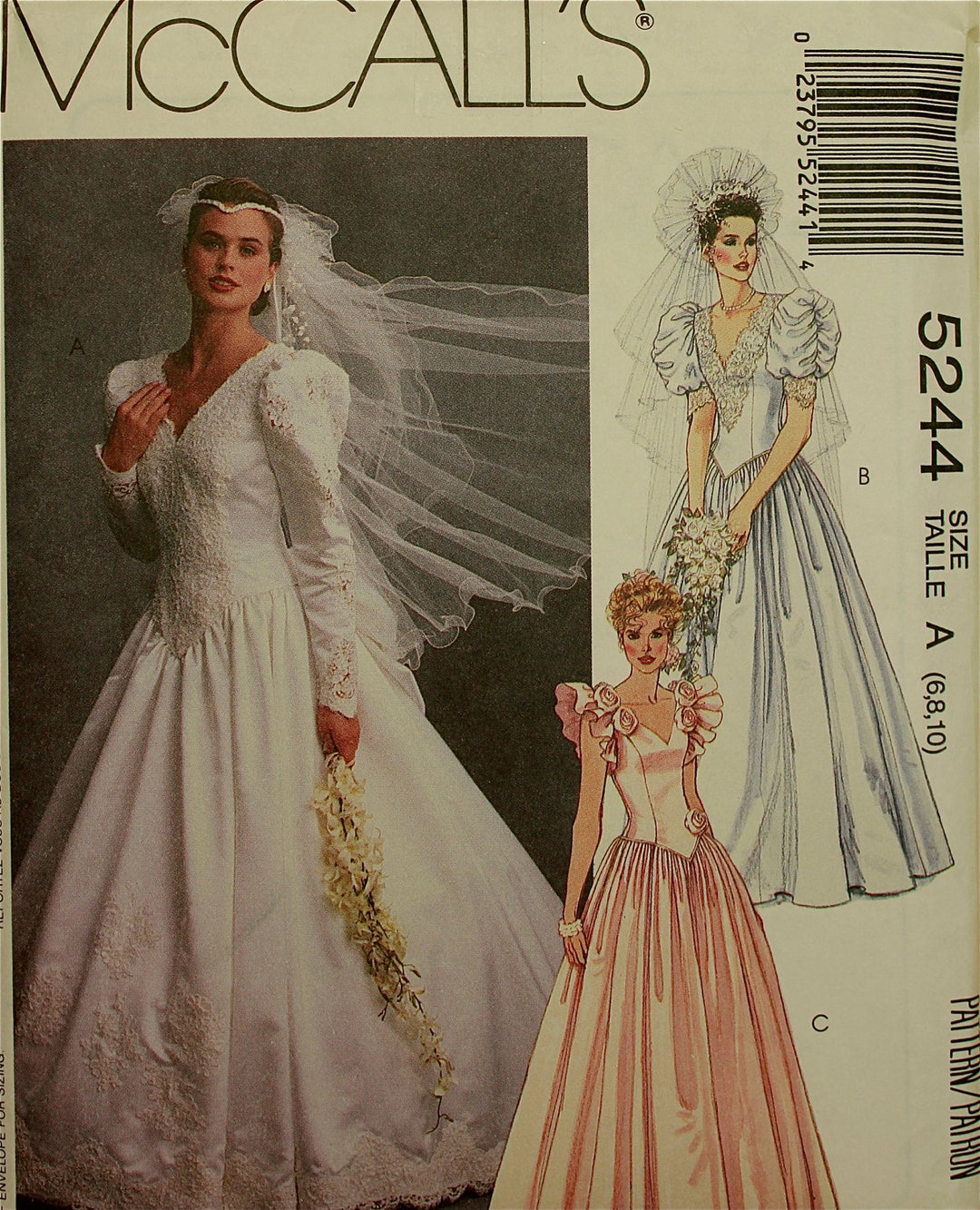 Evening Dress & Bridal Mccall's 5244 Uncut Sewing Pattern - Etsy