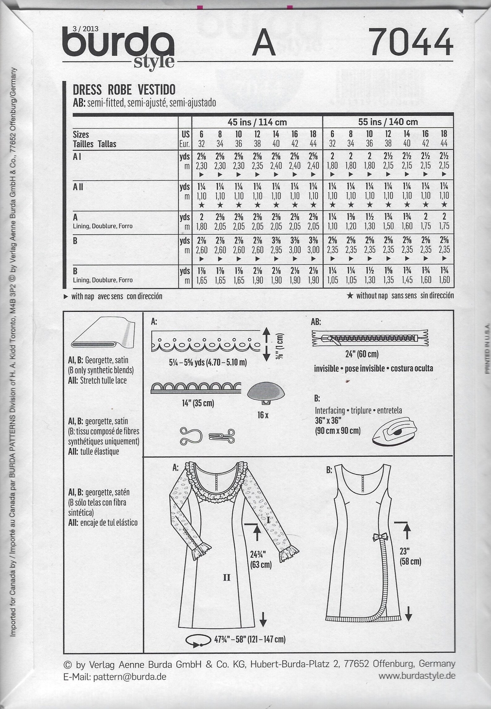 Dresses, 1960's Style Burda 7044 Uncut Sewing Pattern - Etsy