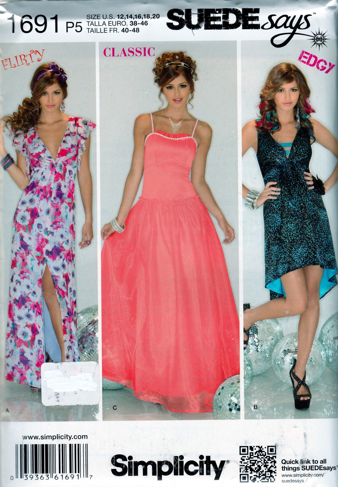 Evening Dresses - Simplicity 1691- Uncut Sewing Pattern - Etsy