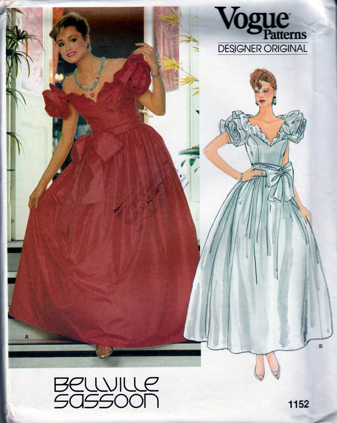 Vogue 1152 Evening Dress Sewing Pattern by Bellville Sassoon - Etsy