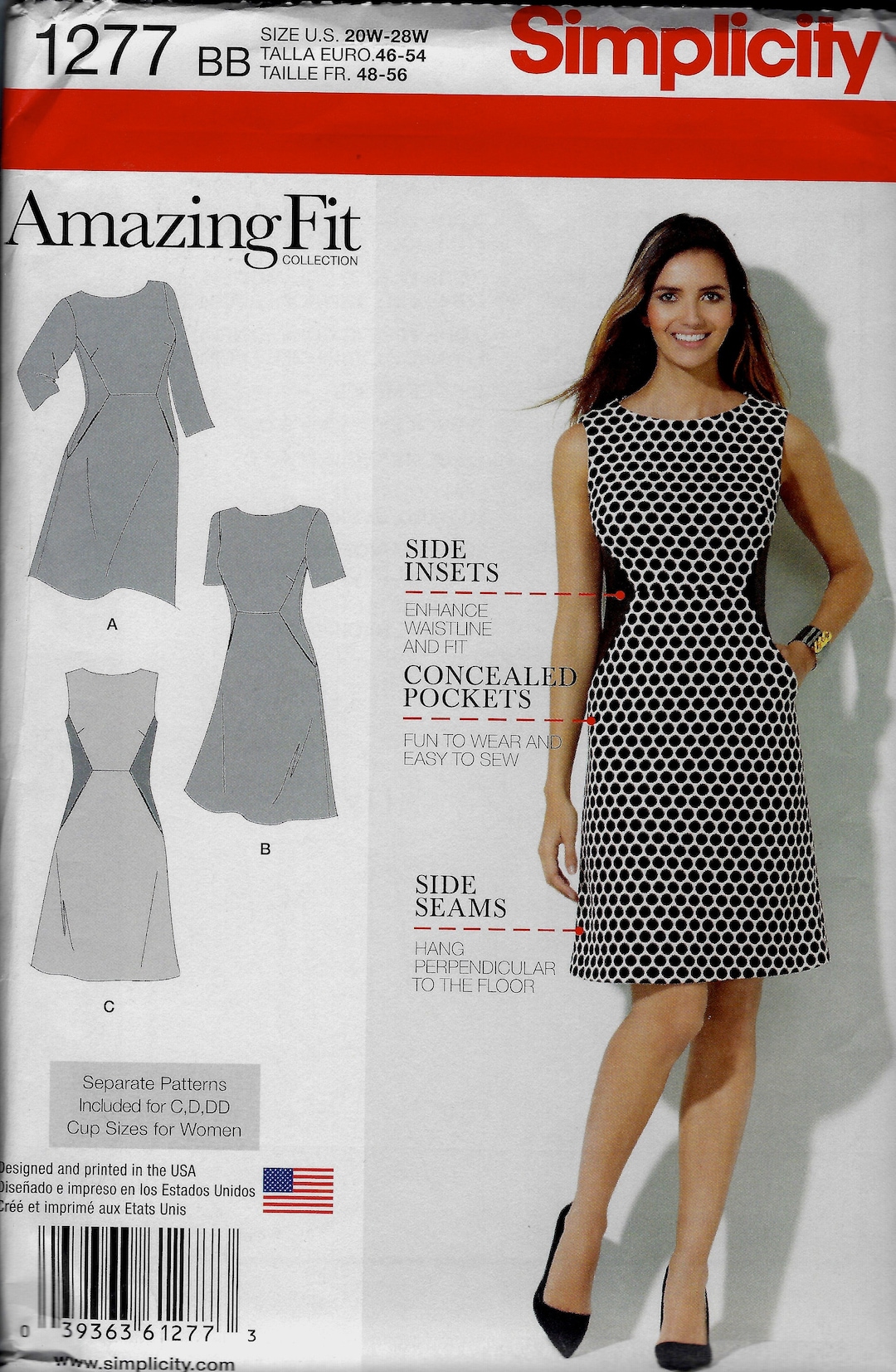 Amazing Fit Dresses - Simplicity 1277 - Uncut Pattern - Etsy