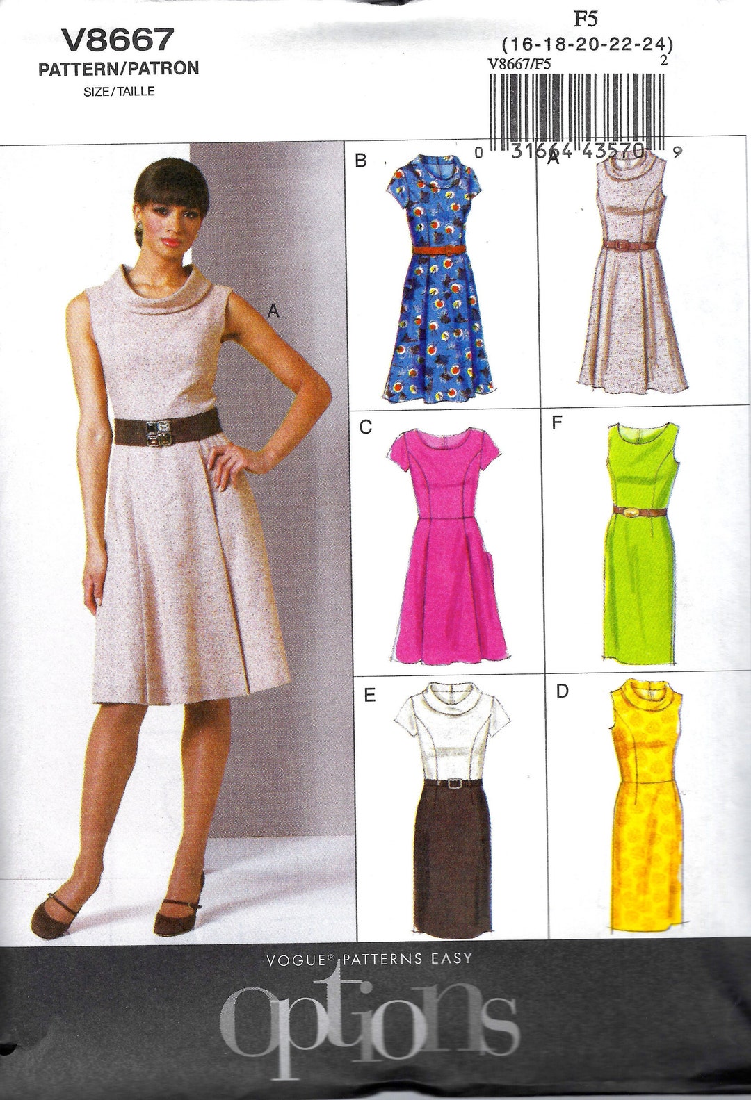 Dress Set - Vogue 8667 - Uncut Pattern - Etsy