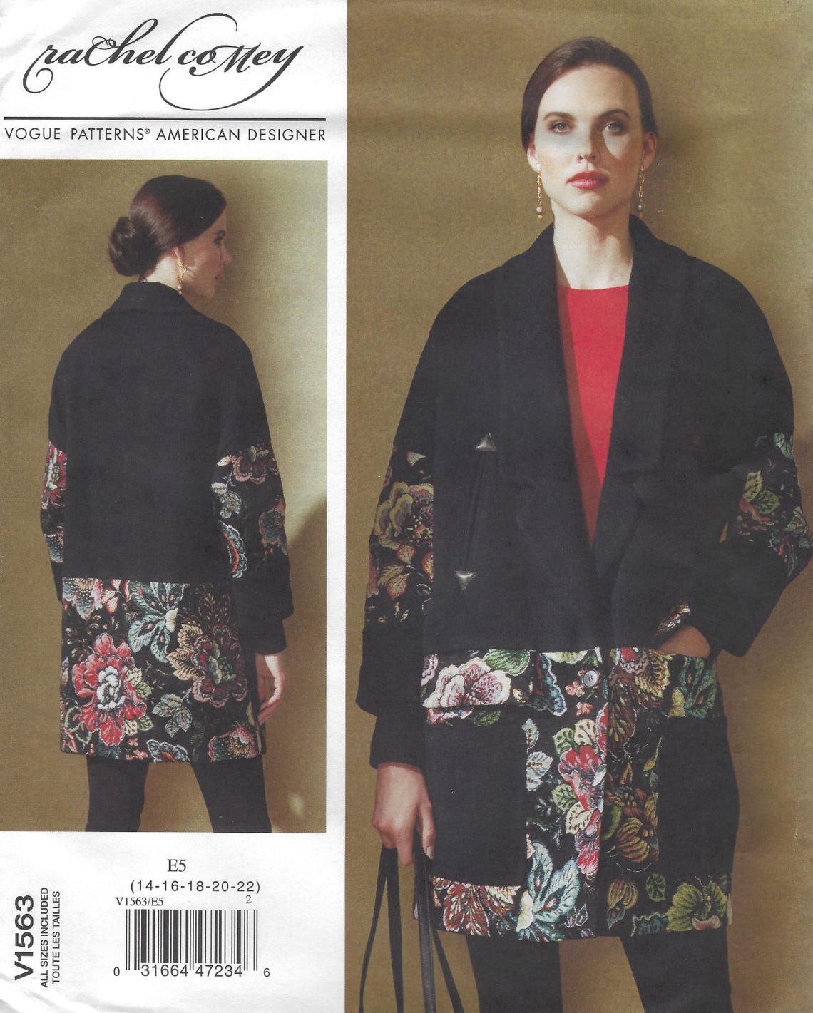 Jacket by Rachel Comey Vogue 1563 Uncut Sewing Pattern - Etsy