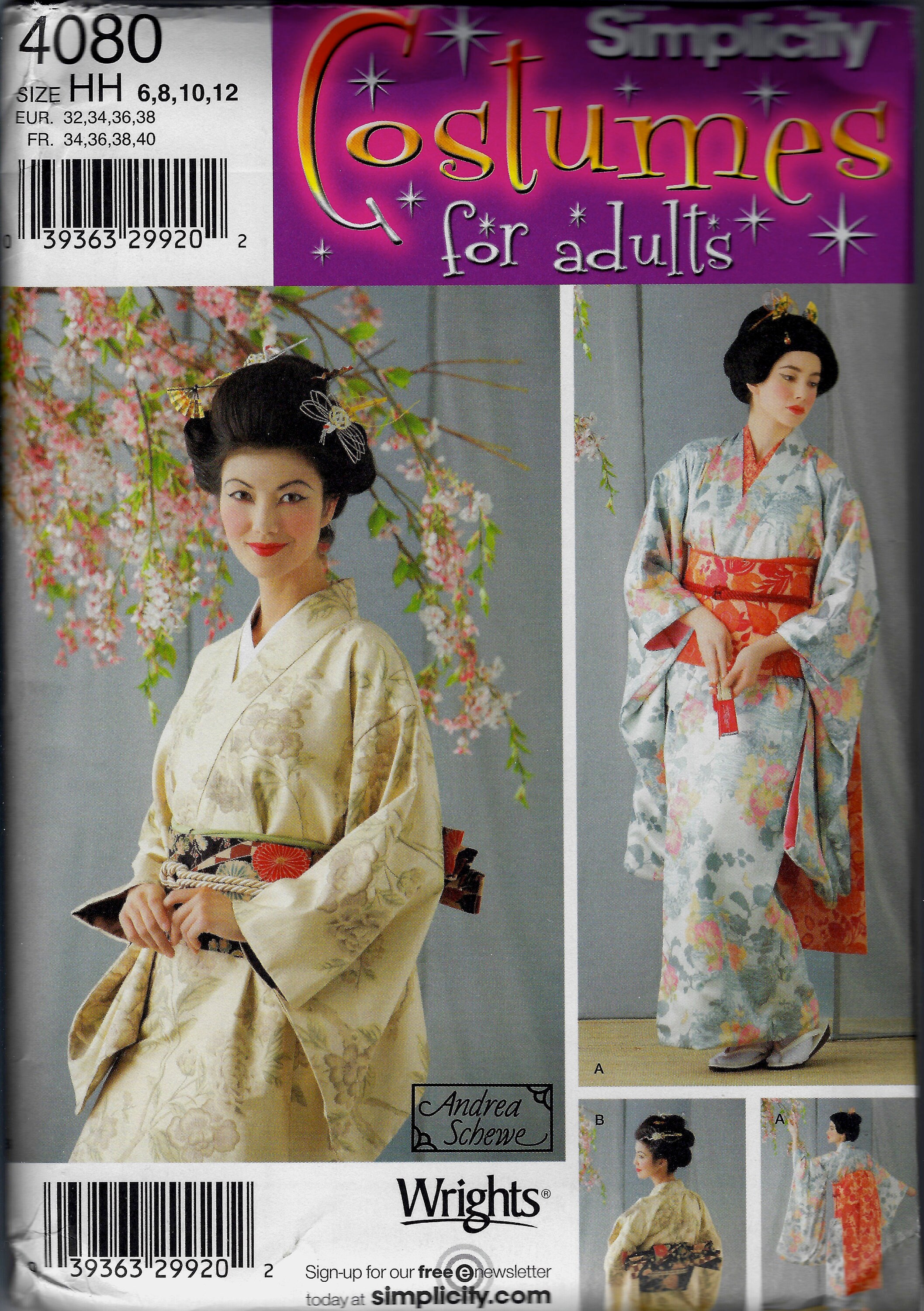 Kimono sewing pattern 4080 by Simplicity in size 6-12 Sewing & Fiber ...