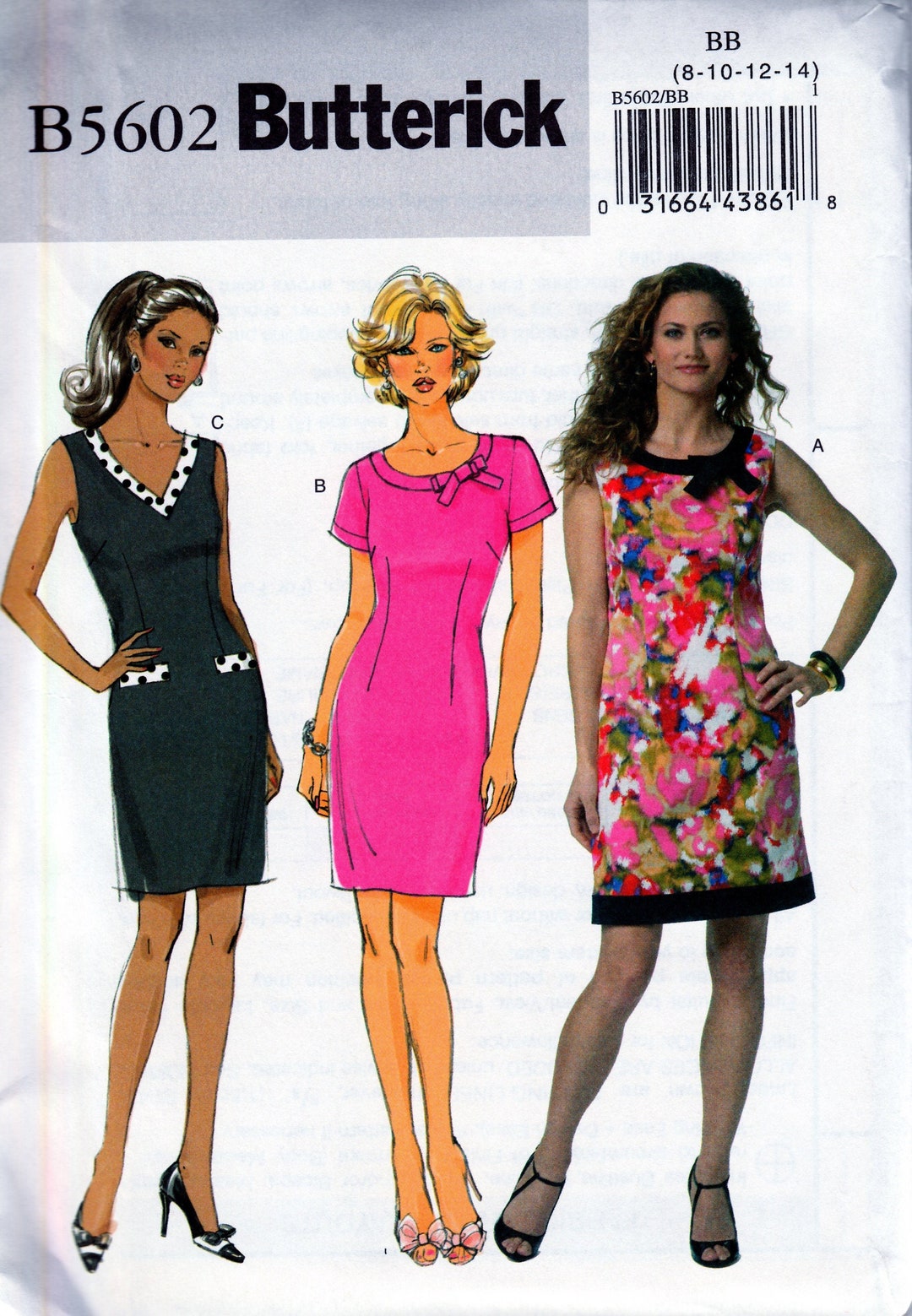 Summer Dresses - Butterick 5602 - Uncut Patterns - Etsy