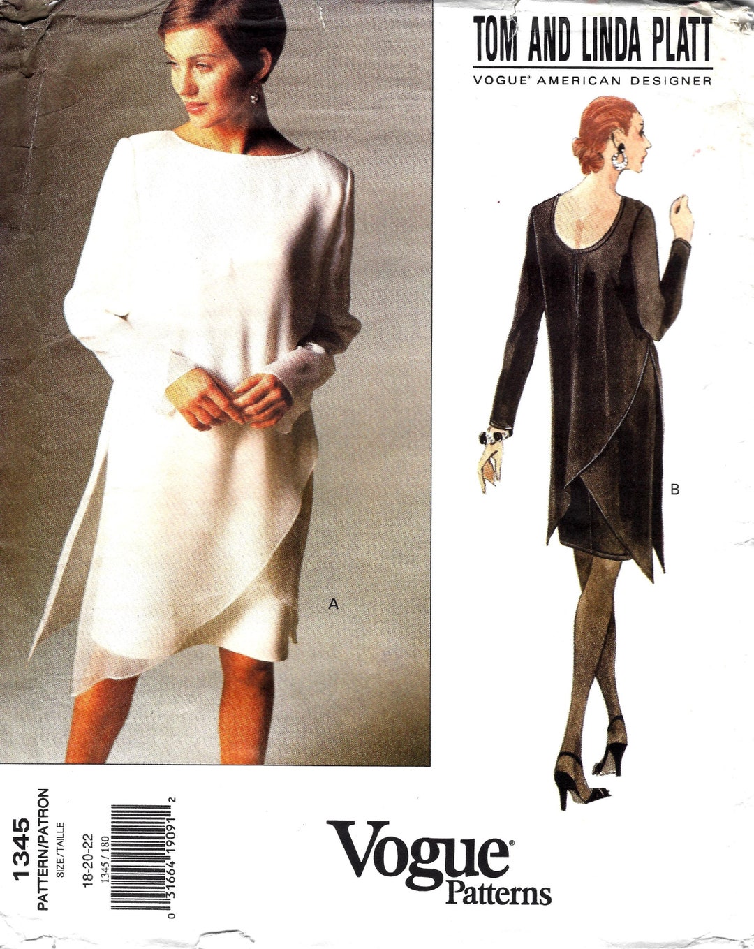 Vogue 1345 Dress Sewing Pattern by Tom & Linda Platt - Etsy