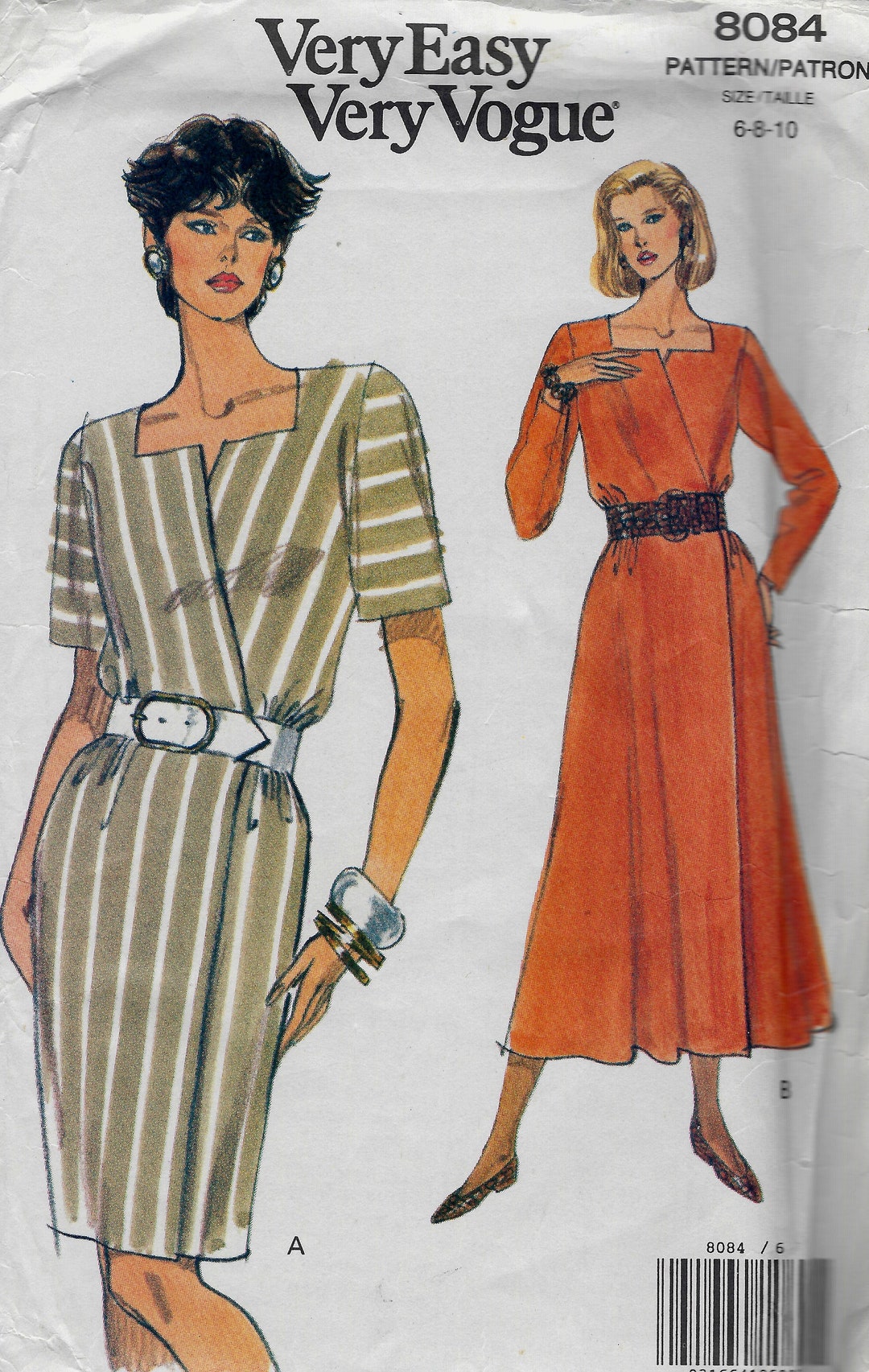 Wrap Dress Vogue 8084 Uncut Pattern - Etsy