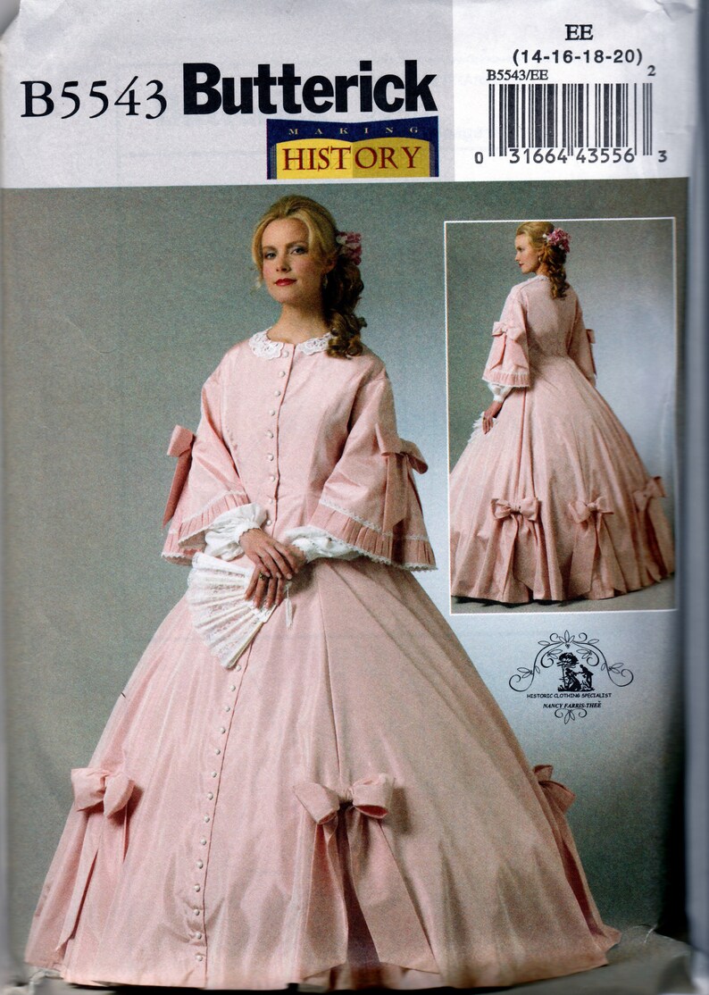 Southern Belle Costume by Nancy Ferrris - Butterick 5543 - Uncut ...