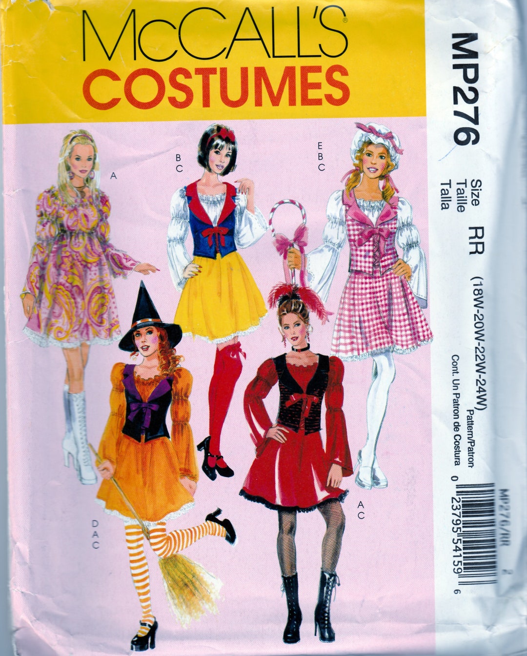 Character Costumes - Mccall's 5682 - Uncut Pattern - Etsy