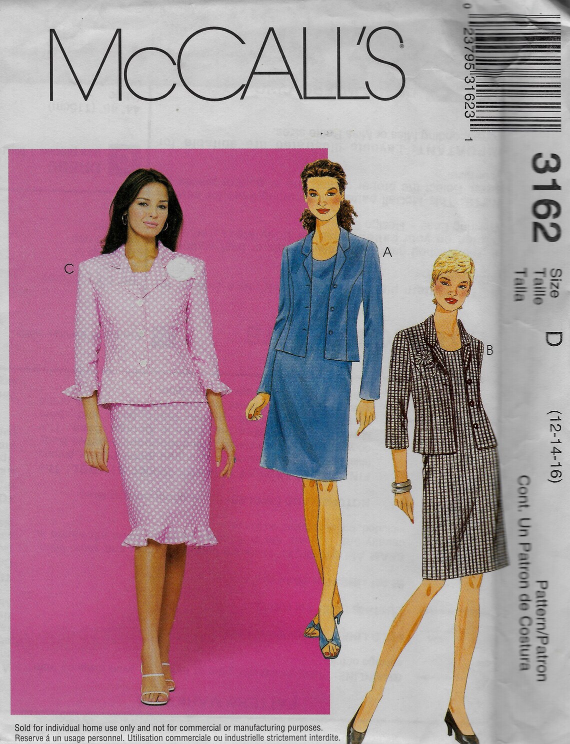 Jacket & Dress - Mccall's 3162 - Uncut Sewing Pattern - Etsy