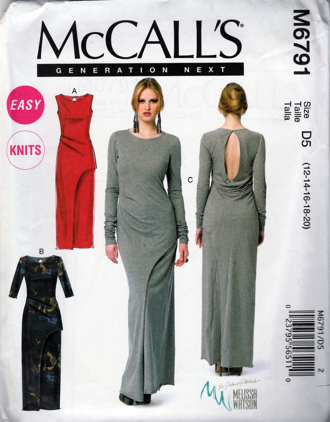 Dress Set by Melissa Watson - Mccall's 6791 - Uncut Pattern - Etsy