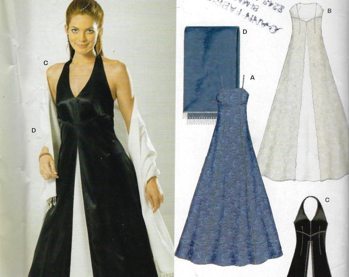 Evening Dress & Shawl - New Look 6318 - Uncut Sewing Pattern - Etsy
