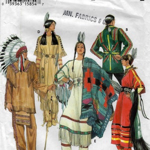 Native American Costumes by Andrea Schewe Simplicity 9142 Uncut Sewing ...